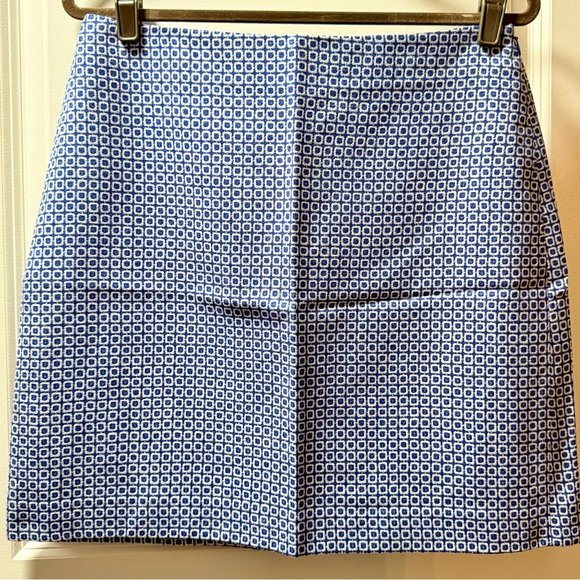 Boden | Skirts | Boden Blue And White Mini Pencil Skirt | Poshmark